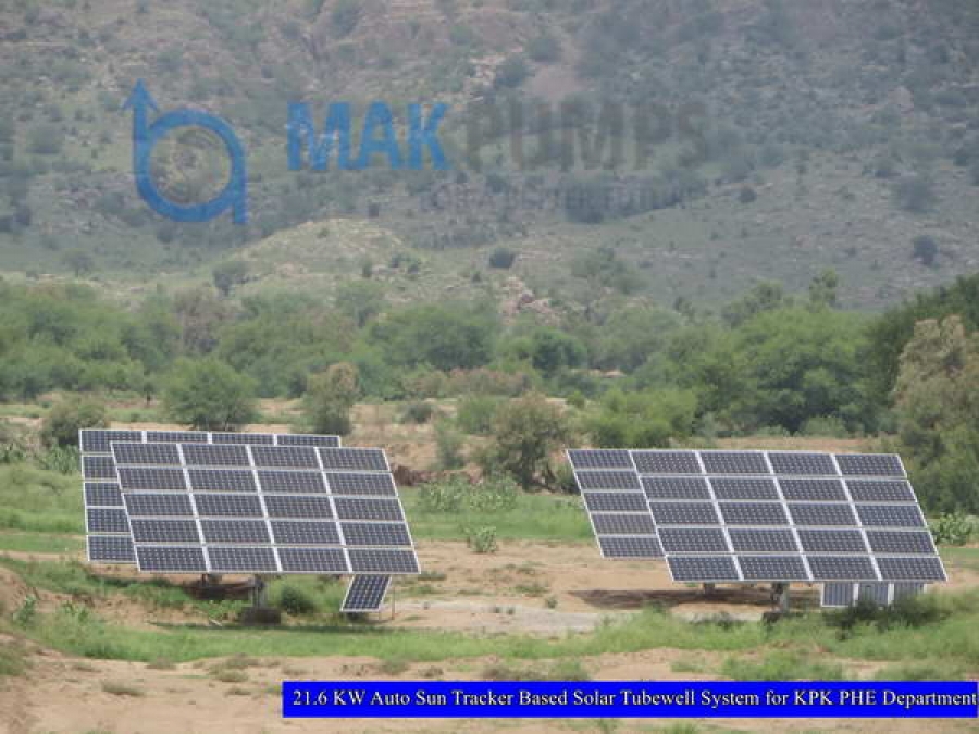 21.6 KW Auto Sun Tracker based Solar Tubewell System for KPK PHE Department